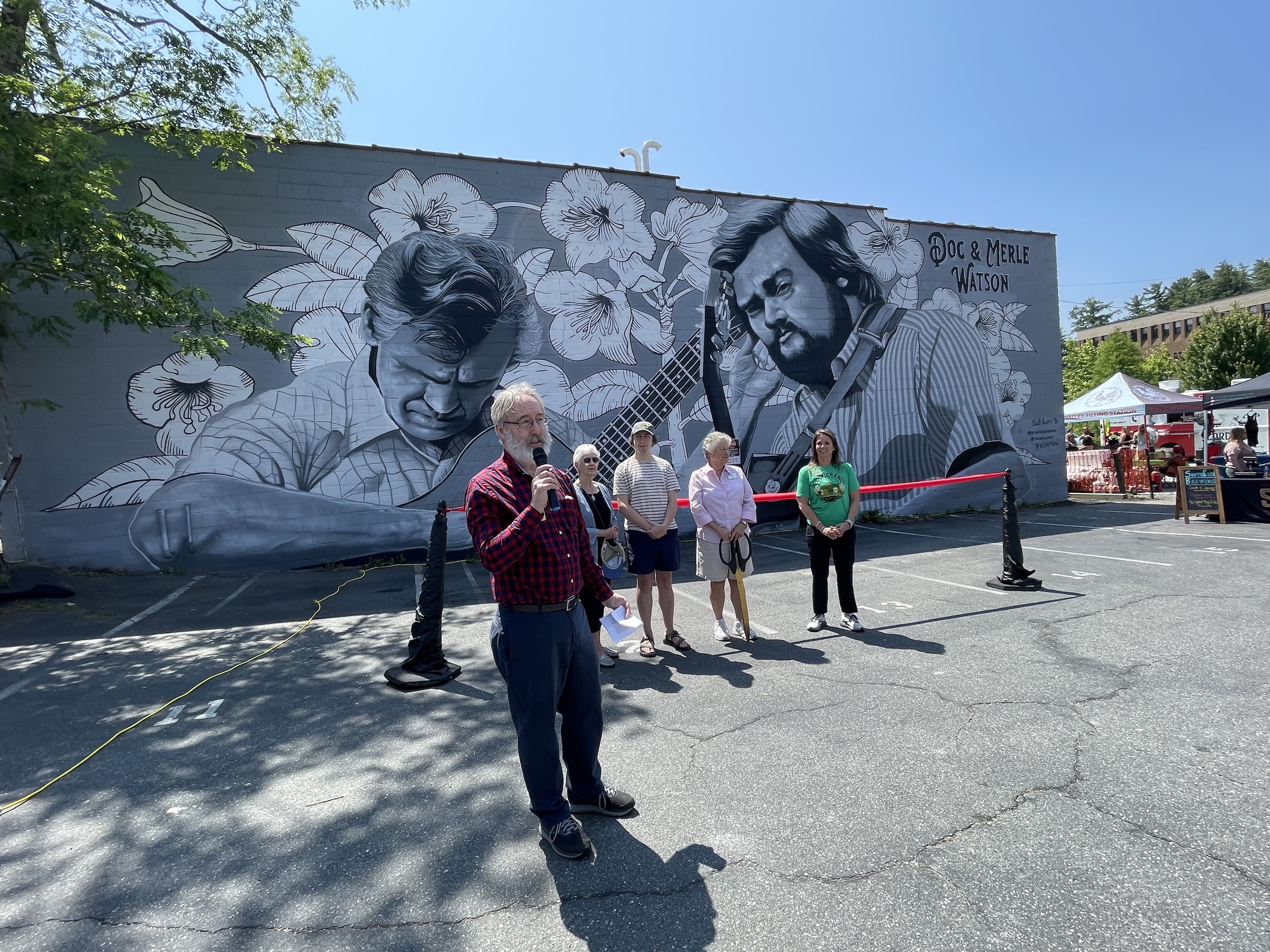 WATCH - Unveiling of the Doc and Merle Watson mural in Downtown Boone ...
