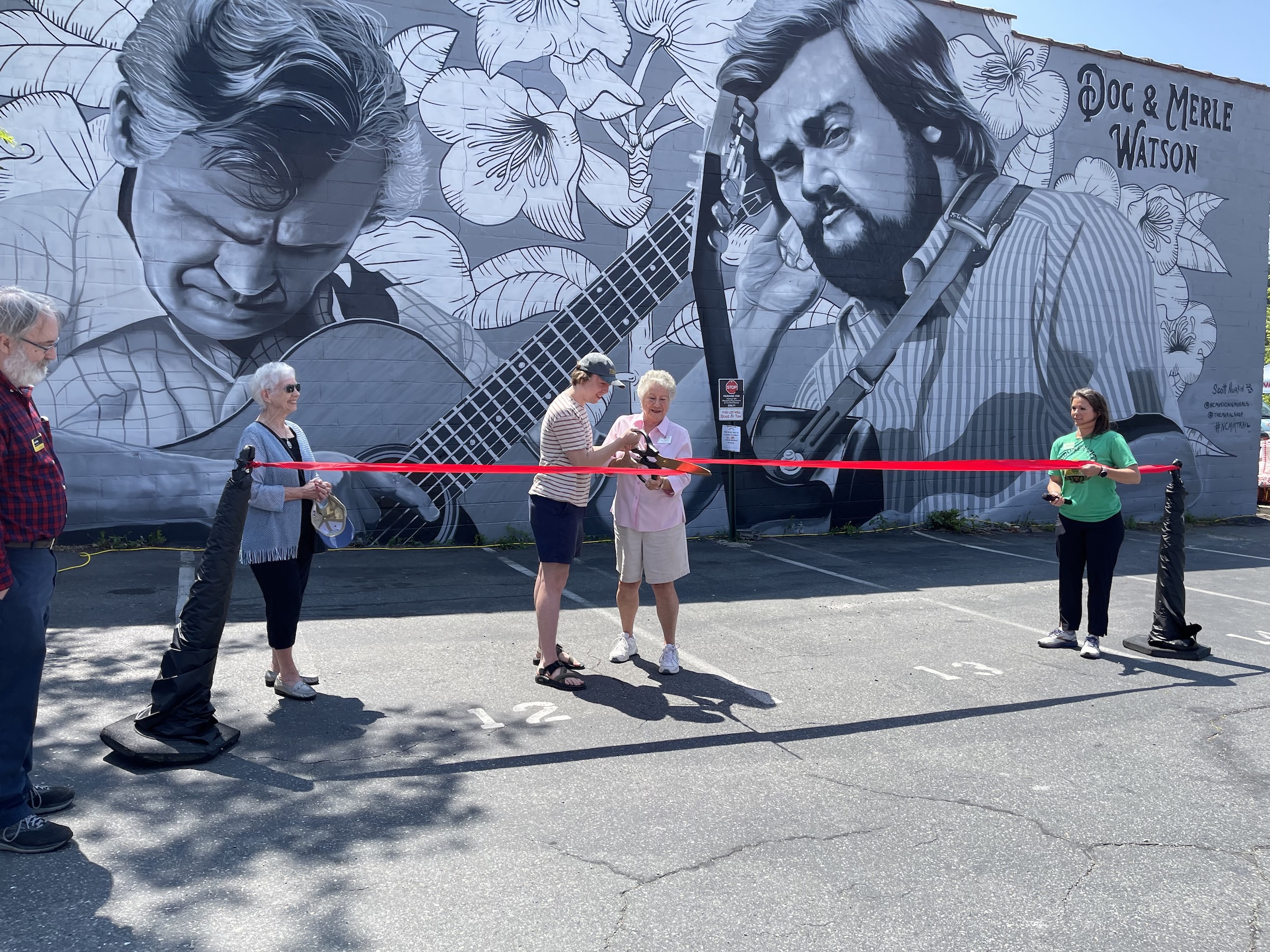 WATCH - Unveiling of the Doc and Merle Watson mural in Downtown Boone ...