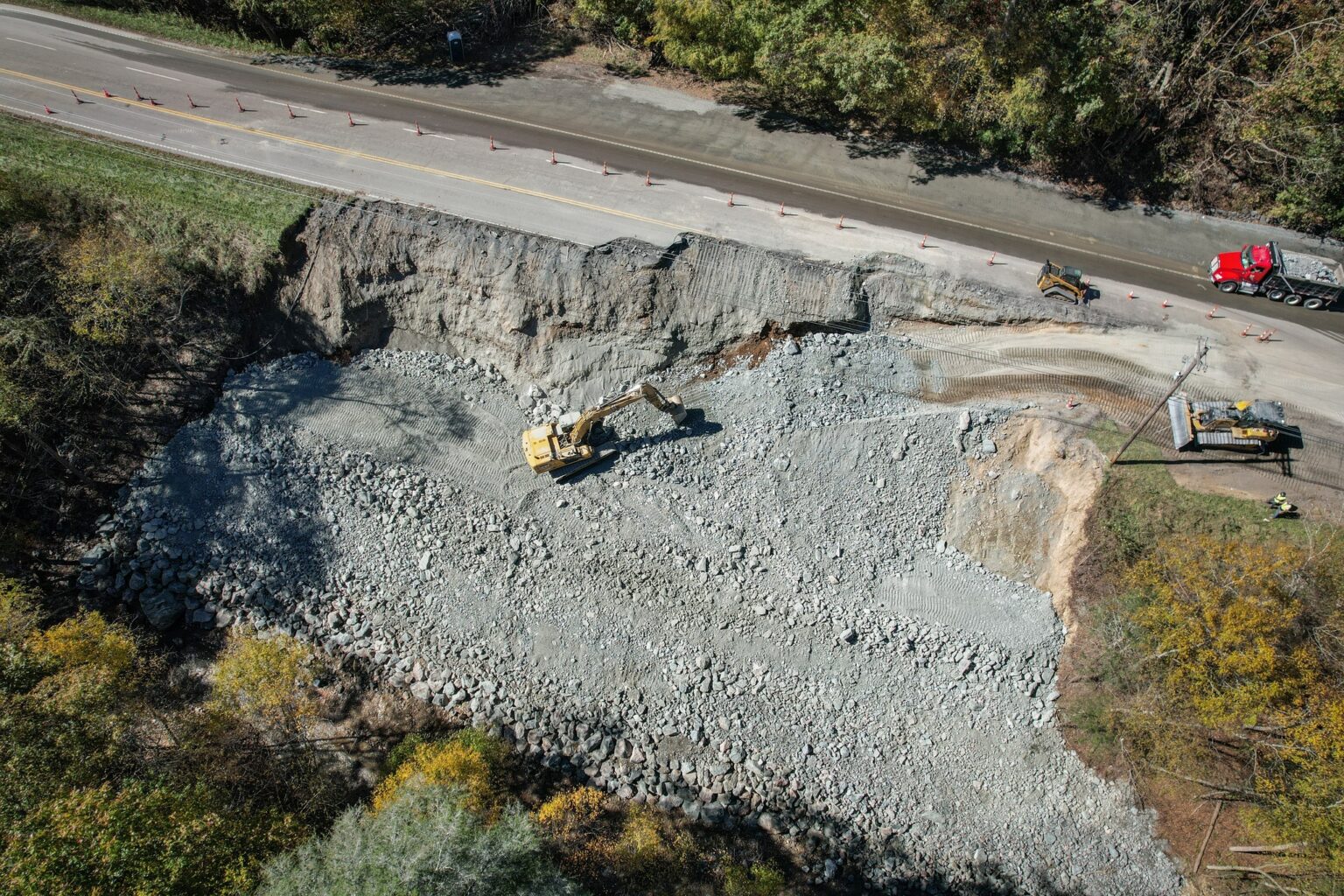 Major repairs continue on Highway 421 between Boone and Mountain City ...