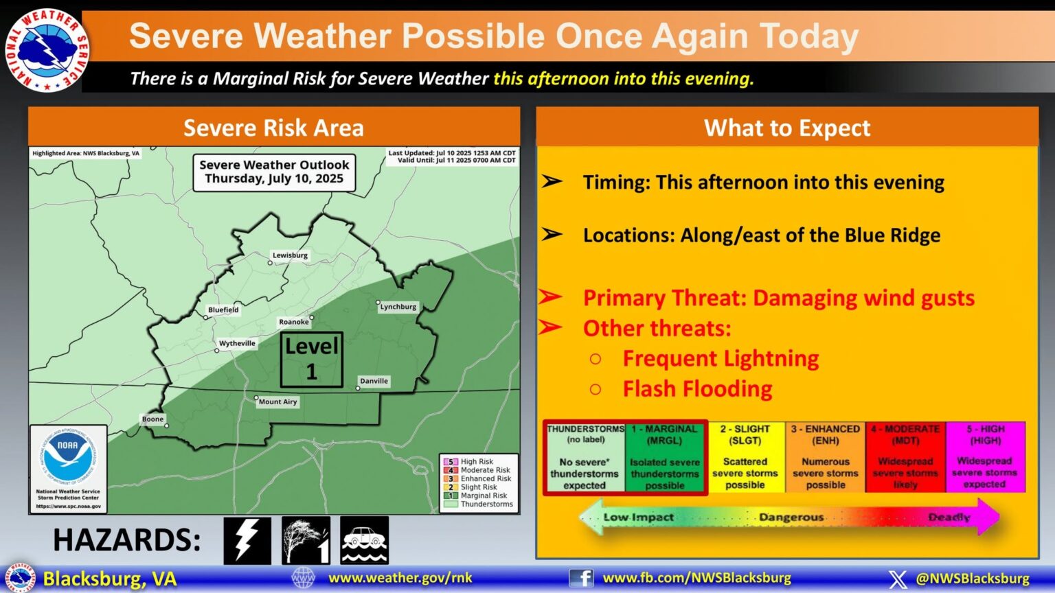 NWS Hazardous Weather Outlook including Watauga, Ashe & Wilkes for ...