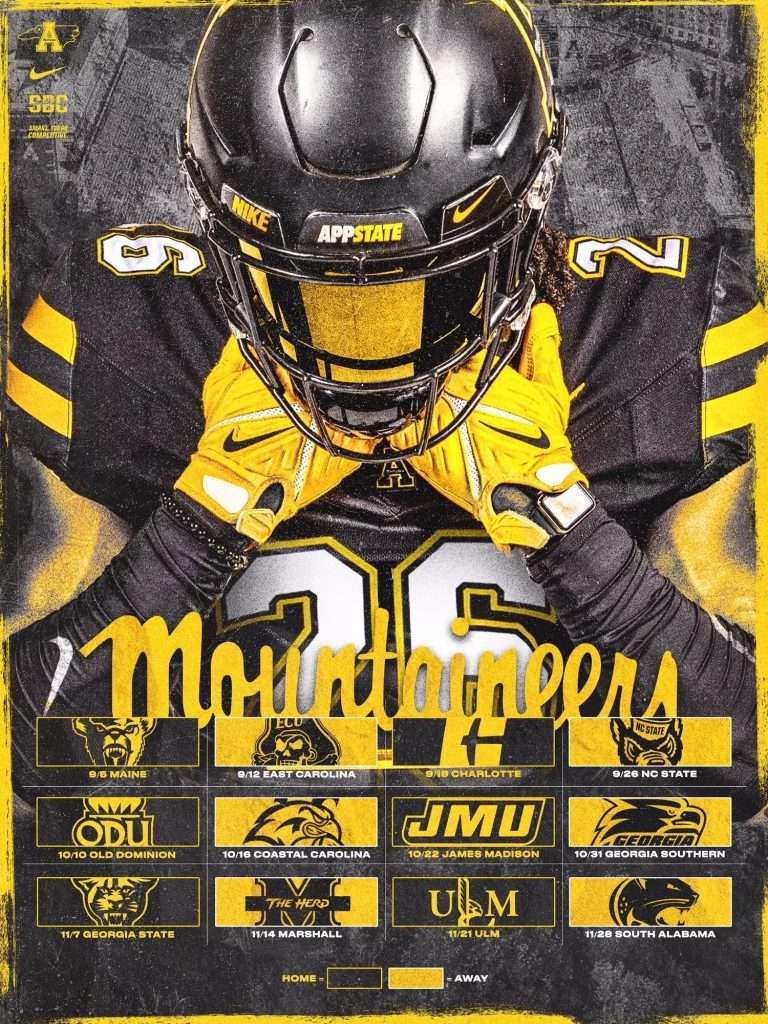 2026 App State Football Schedule Unveiled - WataugaOnline.com